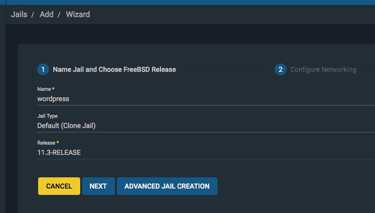 FreeNAS 11.3 Jail + WordPress & Nginx – pavlovs.ky